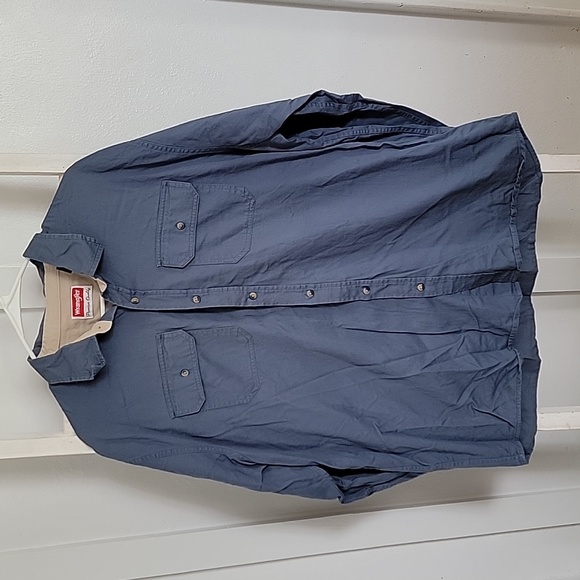 Wrangler | Shirts | Mens Wrangler Xl Extra Large Shirt Blue 0 Cotton ...